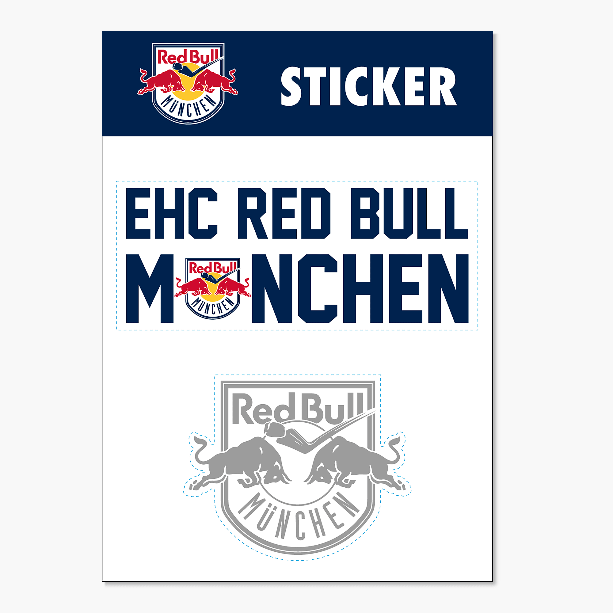EHC Red Bull München Shop: RBM Mono Sticker Set | only here at ...